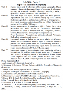B.A. 2nd Year Geography Syllabus 2021 PDF Download | BA Second Year