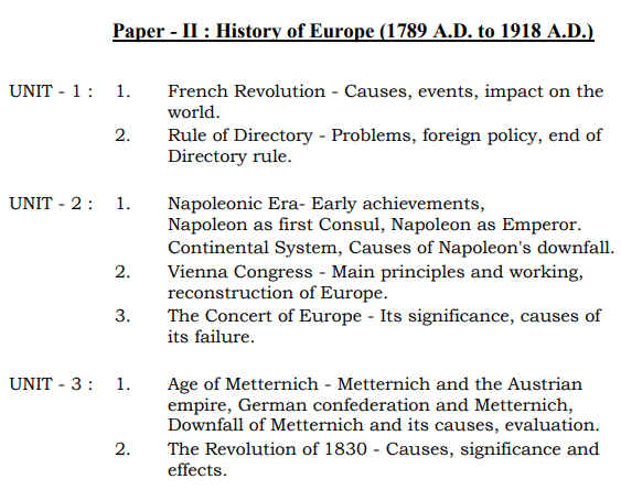 B.A. 2nd Year History Syllabus 2021 Pdf Download - BA Second Year