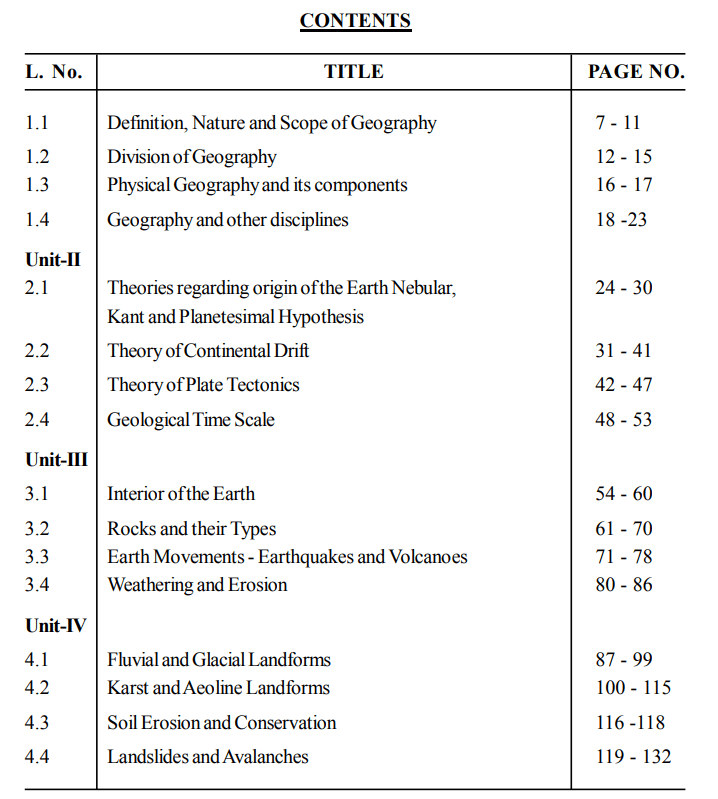 BA 1st Year Geography Notes In English PDF Free Download 