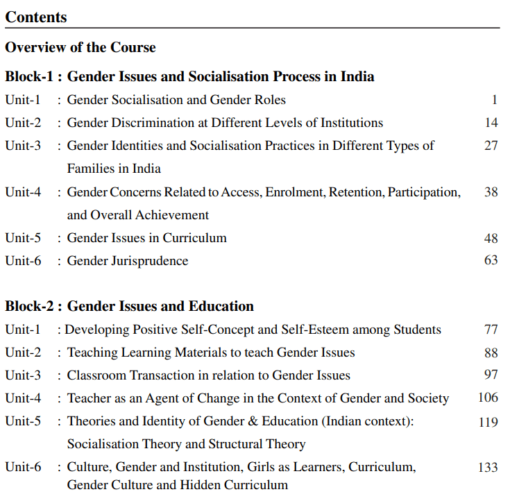 Gender School and Society Book in English PDF (Study Material)